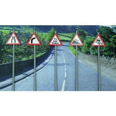 Ancorton NWS3 Road Signs - Warning Set 3 N Gauge - In-Gauge Ltd