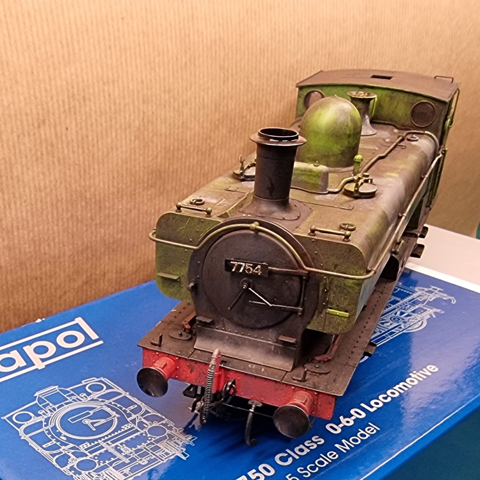 Grade II 7S-007-DCC1 WEATHERED 57xx Pannier 7754 NCB Green O Gauge - In ...